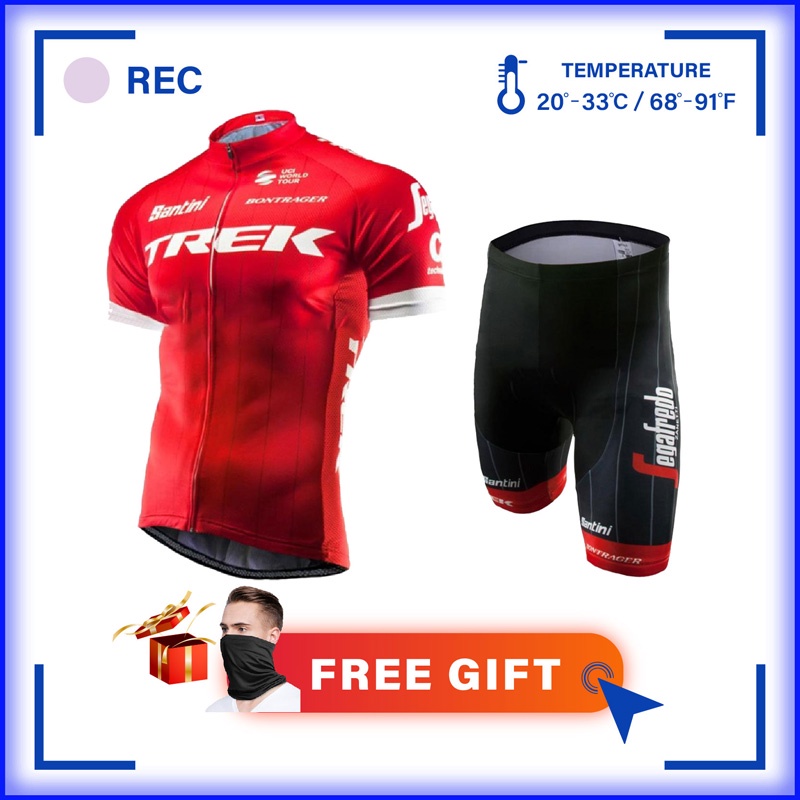 [READY STOCK] TREK Road Bike Cycling Jersey Baju Team Basikal Short ...