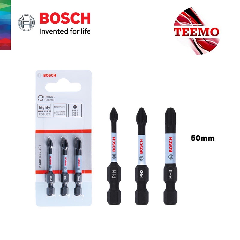 Teemo BOSCH Impact Control Power Bit - 2608522491 | Shopee Malaysia