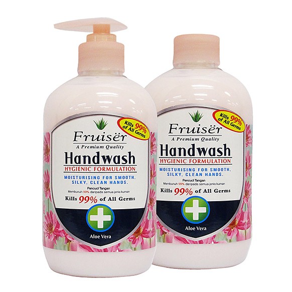 Fruiser Moisturising Hand Wash Aloe Vera (500ml x 2's) | Shopee Malaysia