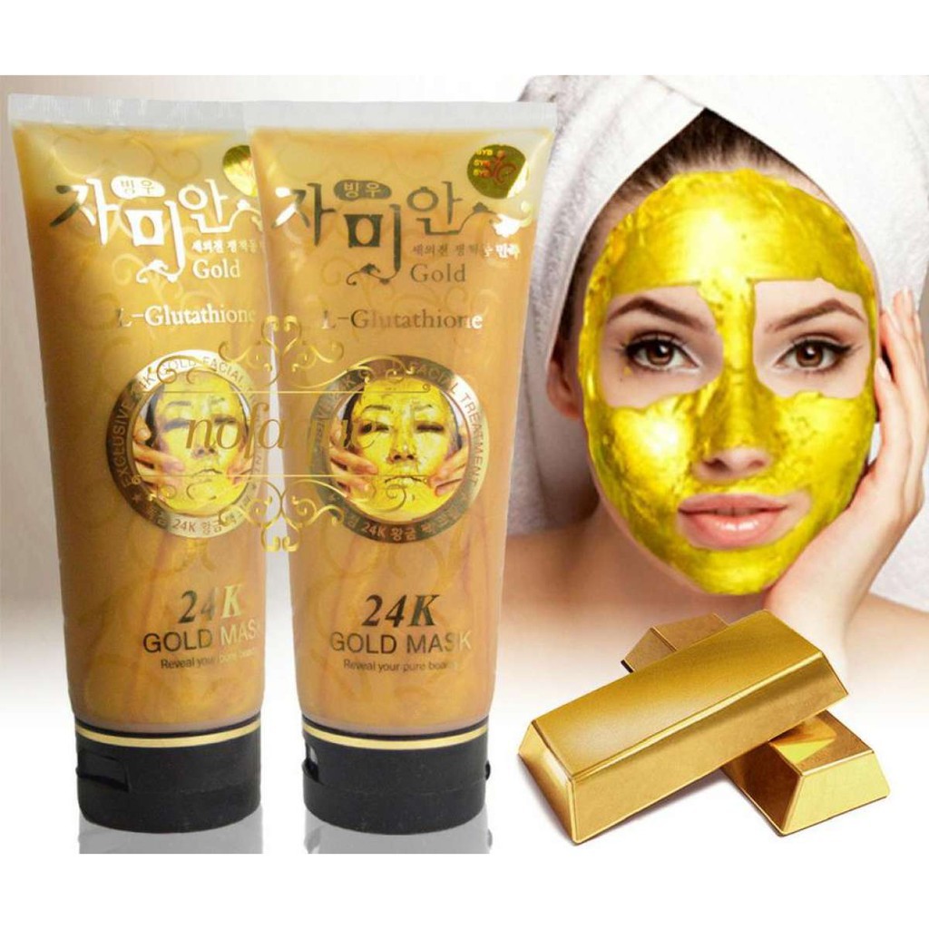 [24K GOLD MASK][KOREA FORMULA] Intro Promo Korea 24k Gold Mask L ...