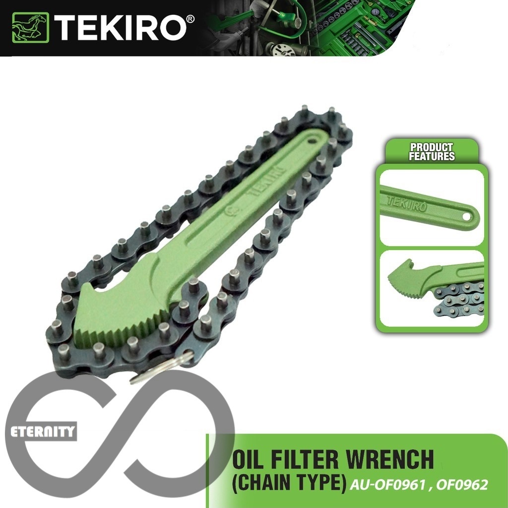 TEKIRO 6" / 9" Oil Filter Wrench Chain Type Kunci Oli Filter Tipe ...