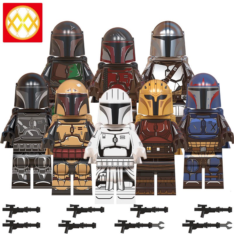 8pcs/set The Mandalorian Mini Figures Star Wars minitoys Toys WM6085 ...