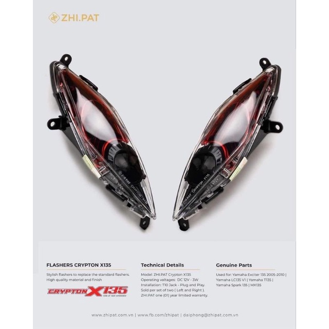 ZhiPat Yamaha LC135 v1 Lampu Signal ZhiPat Exciter 135 CRYPTON Sniper ...