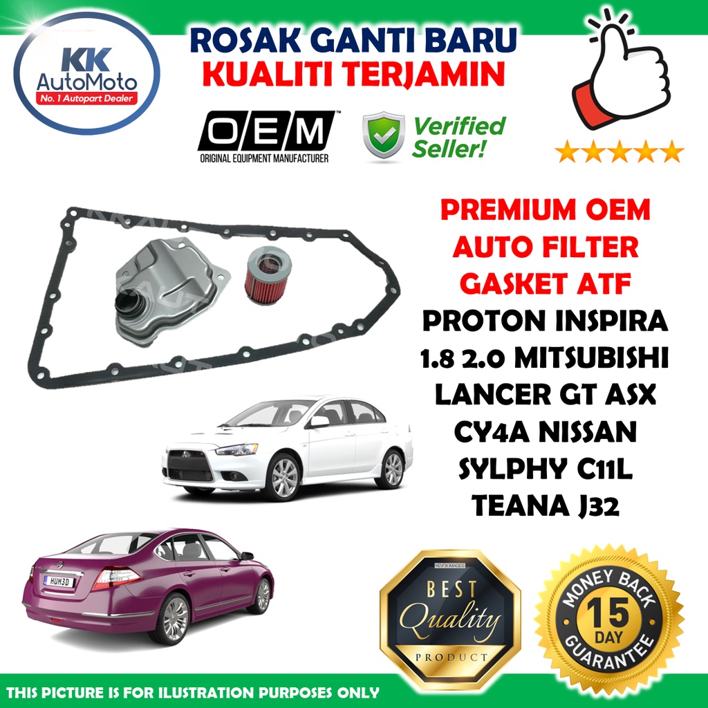 Proton Inspira 1.8 2.0 Mitsubishi Lancer GT CY4A Nissan Sylphy C11L ...