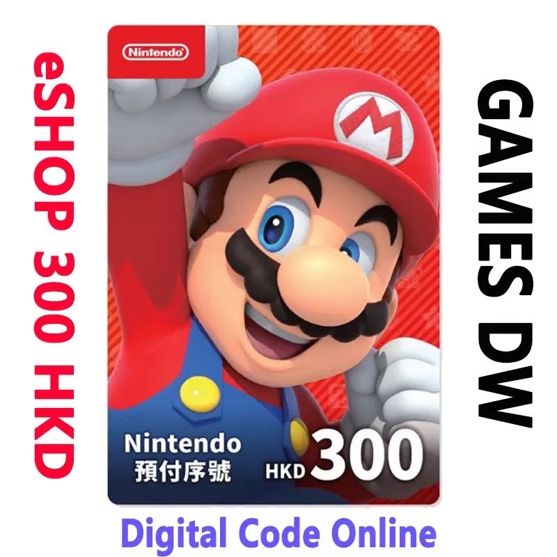 Nintendo Switch Online eShop Card HK Top up Prepaid Gift Card Credit ...