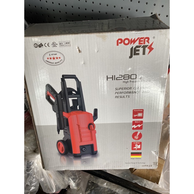 POWERJET H1280 c/w Wheels 1200W 100bar HIGH PRESSURE CLEANER (6months ...
