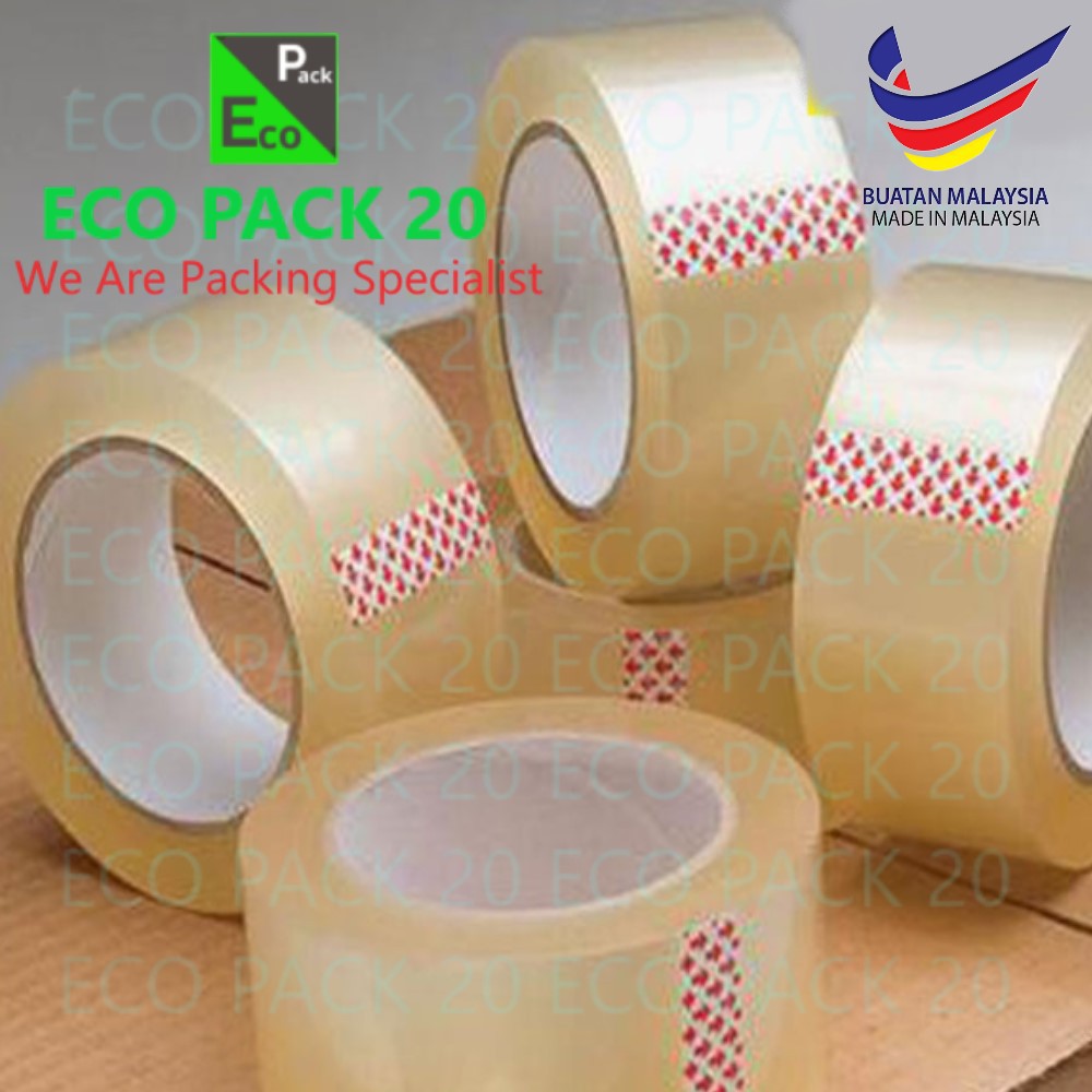Opp Tape 48mm X 80m (Clear) OPP Tape (48MM X 90 Yards) Packing Tape ...