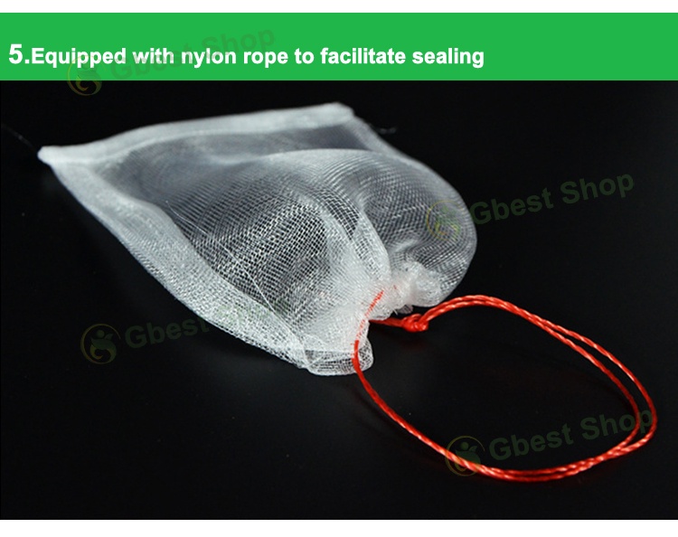 Insect Net Fruit Wrapping Protection Bag Cover Mesh Pouch Nylon Garden ...