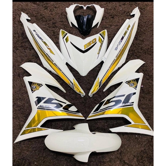 VELOZI /HLD YAMAHA Y15 Y15zr V1 V2 Gold chrome overlap 3D (Special ...