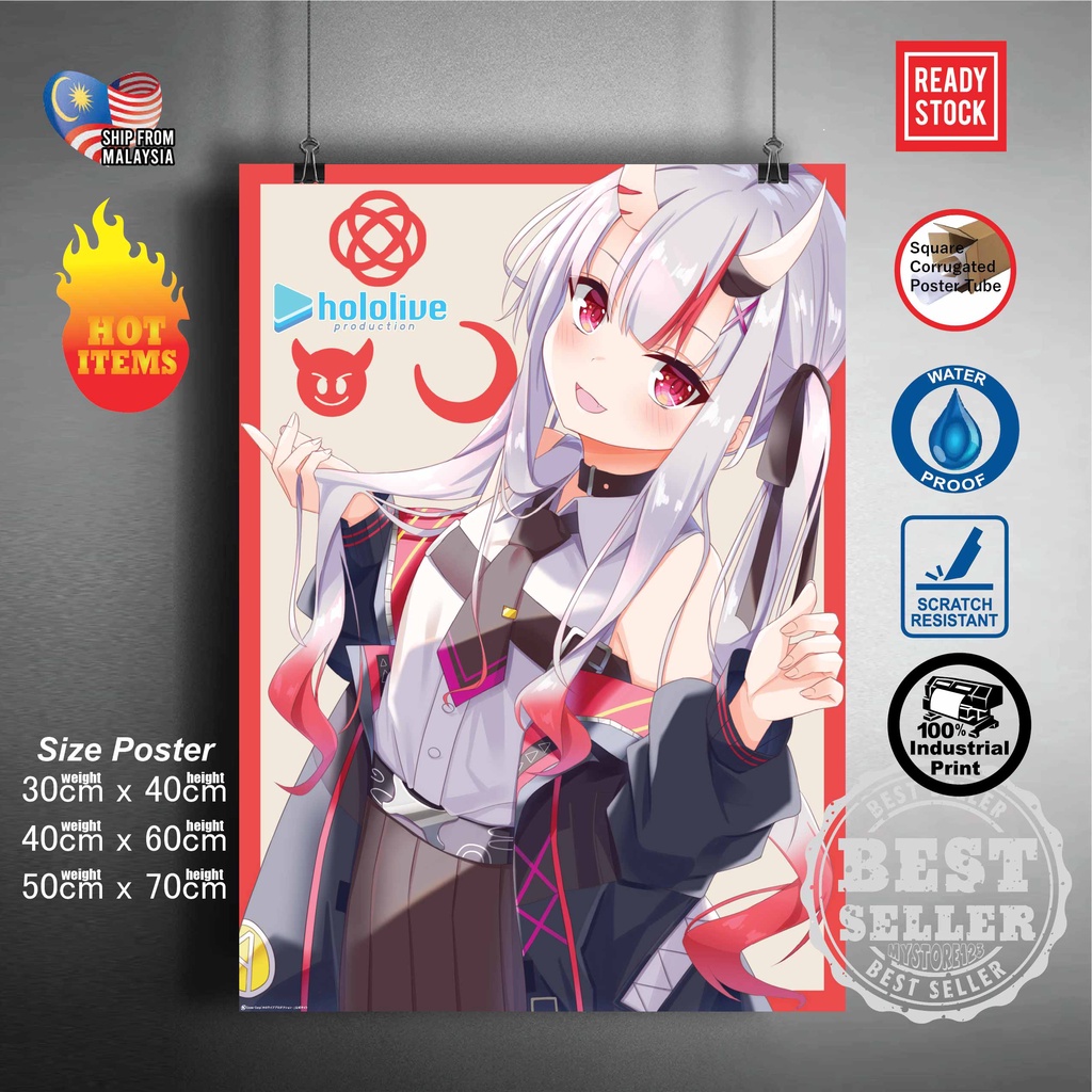 (READY STOCK) Hololive Production poster | Anima Wall Deco poster ...