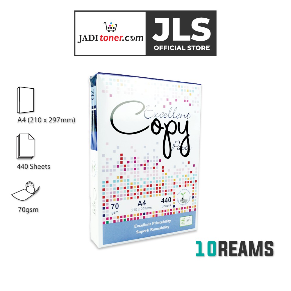 Excellent Copy A4 Paper (70gsm x 440's x 10 Ream) | Shopee Malaysia