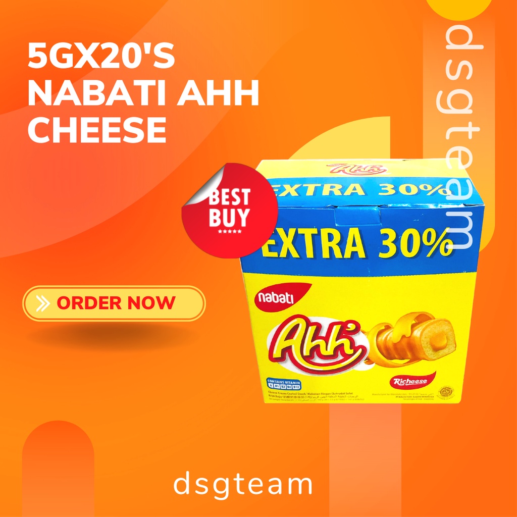 Nabati Ahh' Cheese Biscuits (4g x 20pcs) | Shopee Malaysia
