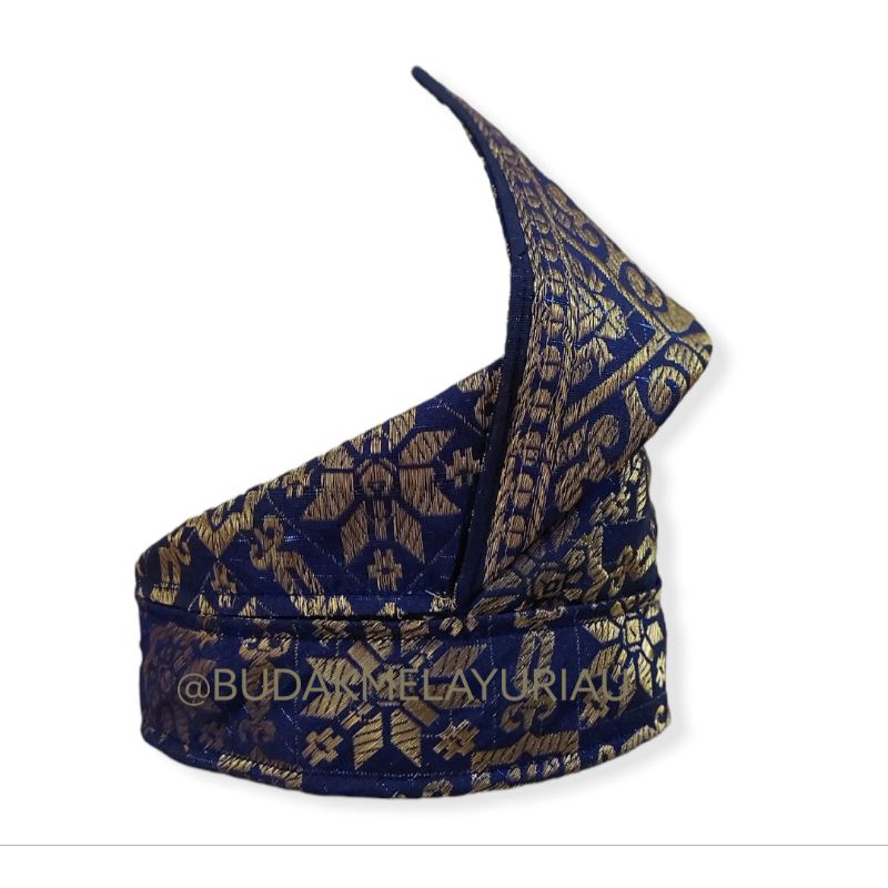 MALAY TANJAK FULL SONGKET NATURAL CROWN TIE RIAU MALAY BUDAK | Shopee ...