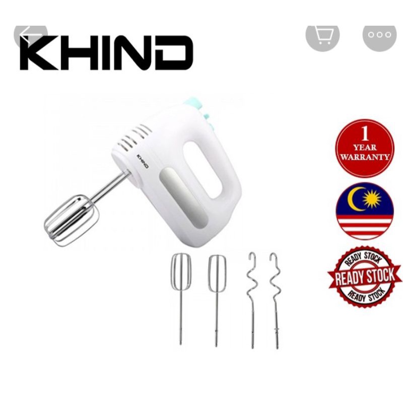 Khind Hand Mixer HM300/6 Speed with Turbo Function | Shopee Malaysia