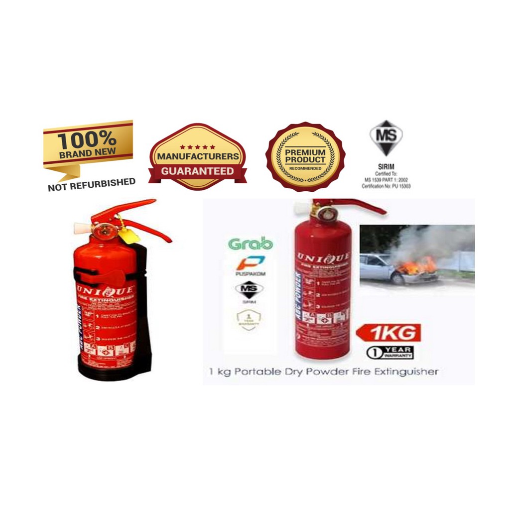 🔥READY STOCK🔥 UNIQUE 1KG Portable Dry Powder Fire Extinguisher | Shopee ...