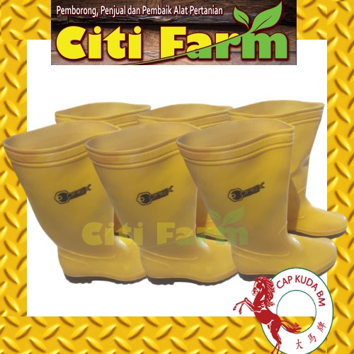 #7000 KORAKOH OREX Yellow Safety Rubber Boot HIGH/ Kasut Boot Getah ...