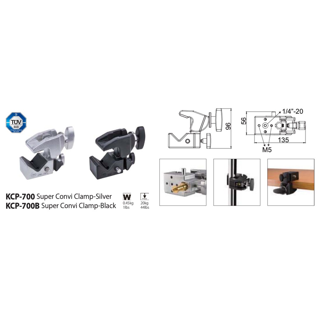 KCP-700B Super Convi Clamp (Black) | Shopee Malaysia