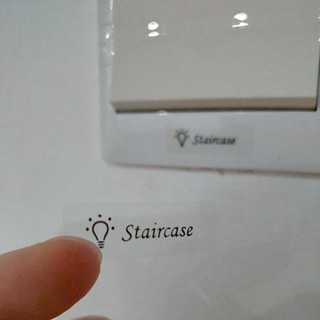 Stickers House Switch Label (English Version) / Suis Lampu Rumah ...
