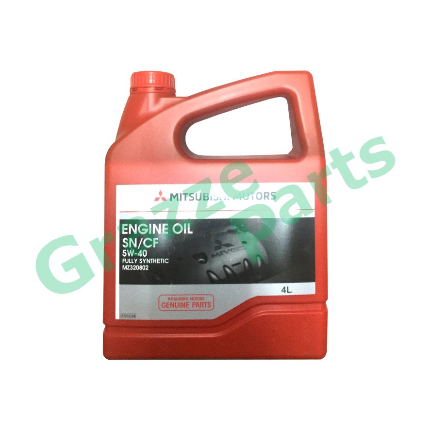 Mitsubishi 5W40 Fully Synthetic SN/CF Engine Oil 4 Litres | Shopee Malaysia