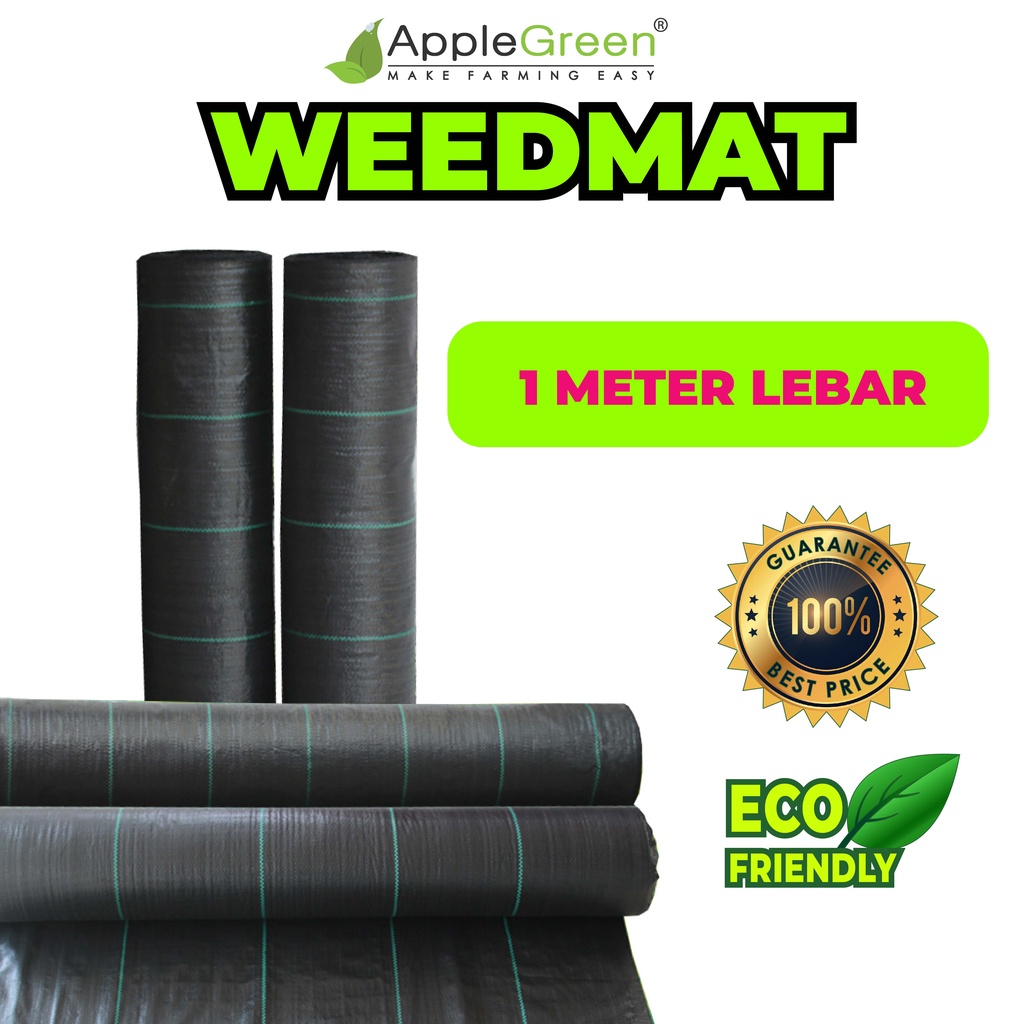 1Meter 2Meter 3Meter 90GSM Garden Weedmat Weed Control Mat Barrier ...