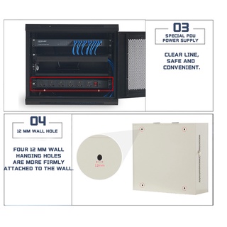 Glass door network router enclosure/Wall Hanging Network Cabinet ...