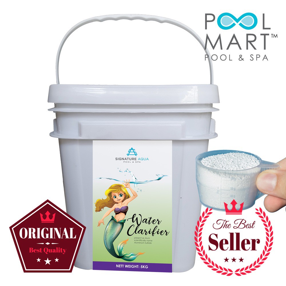 POOL MART WATER CLARIFIER Alum (Aluminium Sulphate) 5KG Alum for ...