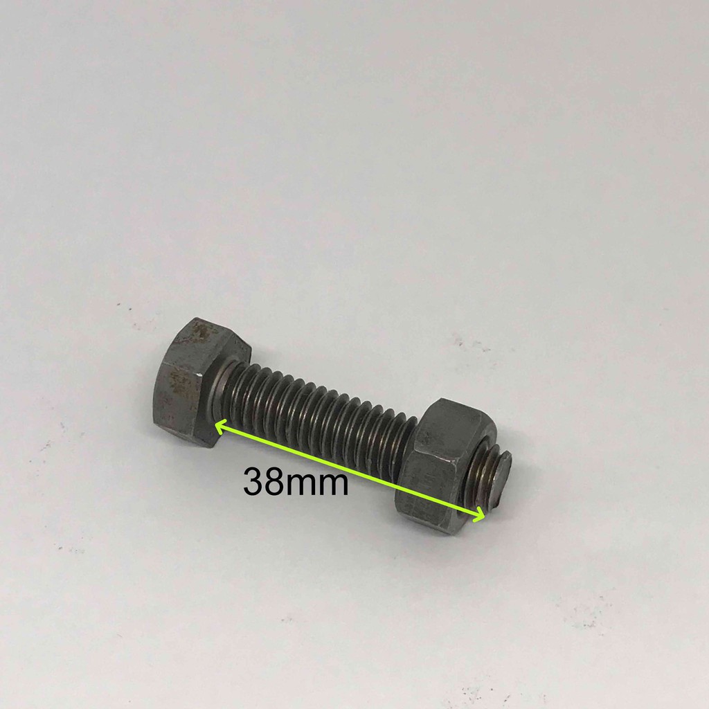 🔩1 pc 3/8" Fully & Partially Threaded Galvanized Hex Head Screw Bolt ...