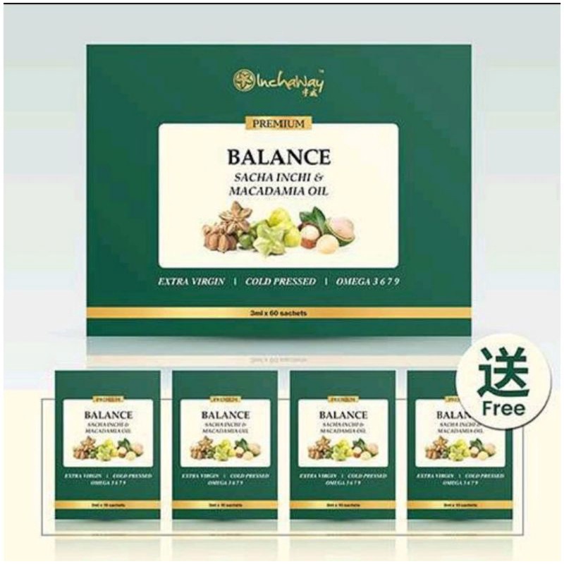 Inchaway balance Sacha inchi oil & macadamia oil V2 倍能2代 (改善3高，各种疾病 ...