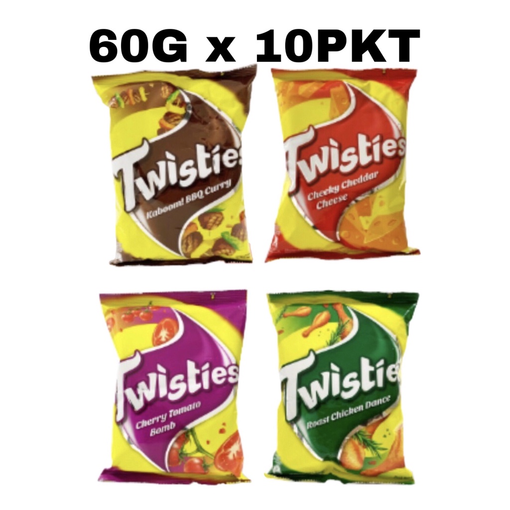 Twisties BBQ/AYAM/TOMATO/CHEESE 60gx10pkt | Shopee Malaysia