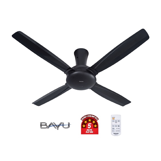 Panasonic Ceiling Fan Bayu 5 5-Blade F-M14DZ / Bayu 4 Blade F-M14CZ 56 ...