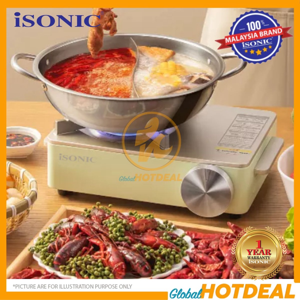 ISONIC LUXURY Style Portable Gas Stove Mini Dapur Gas Outdoor Nordic ...