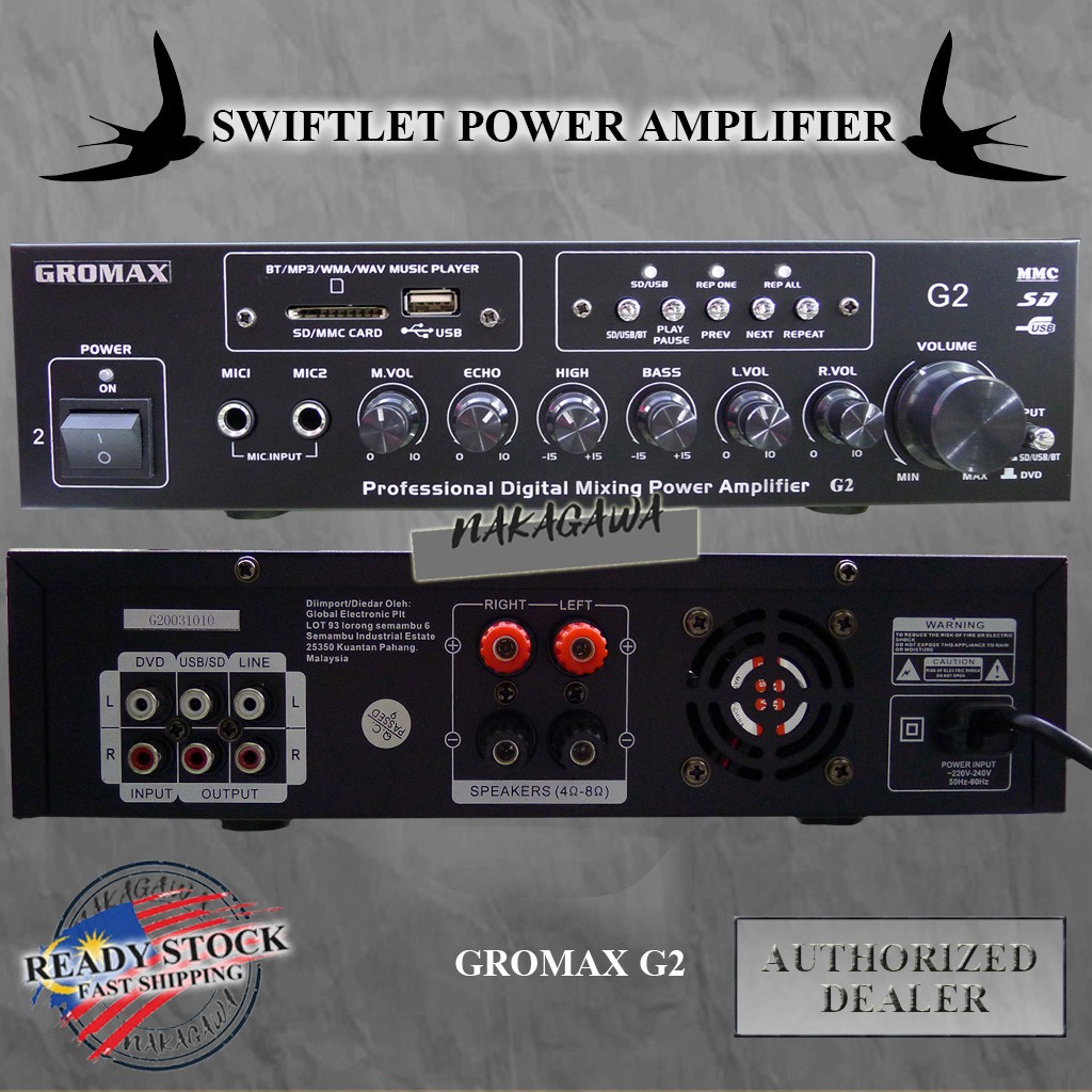 GROMAX G2 PROFESSIONAL POWER AMPLIFIER SWIFTLET FARMING USE (RUMAH ...