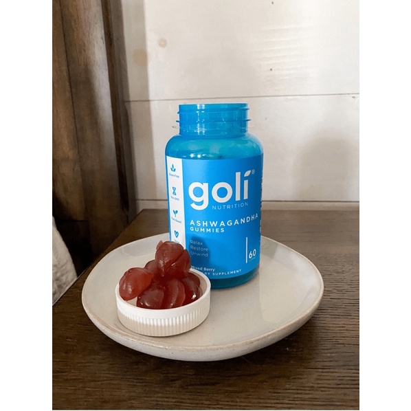 Ready Stock 💯 Goli Ashwagandha Gummies Dietary Supplement Goli Nutrition Goli Blue Support