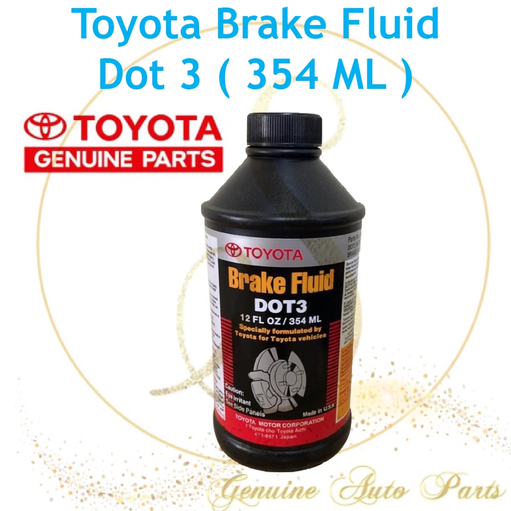 ORIGINAL TOYOTA GENUINE BRAKE FLUID BRAKE OIL DOT 3 DOT3 354ML MADE IN ...