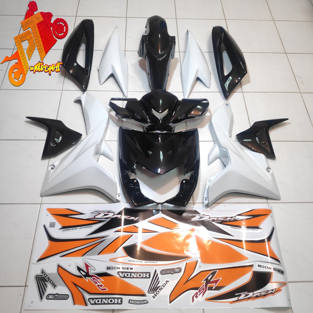 Honda Dash Cover Set V1 Black White Sticker Complete | Shopee Malaysia