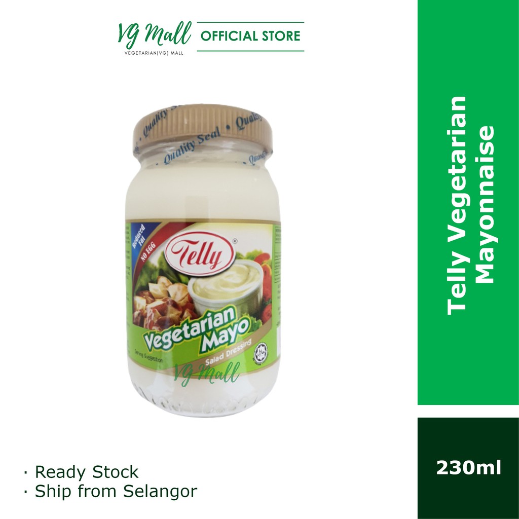 Telly Vegetarian Mayo No Egg 素食沙拉酱 Telly Sos Salad Vegetarian Tanpa ...