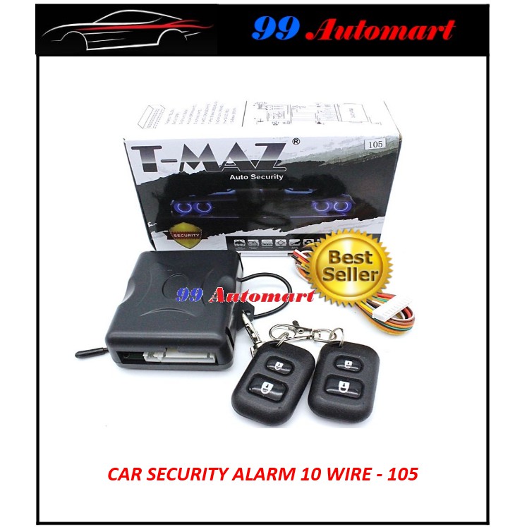 Universal Car Security alarm System (10 PIN) T-MAZ ALARM KERETA ...