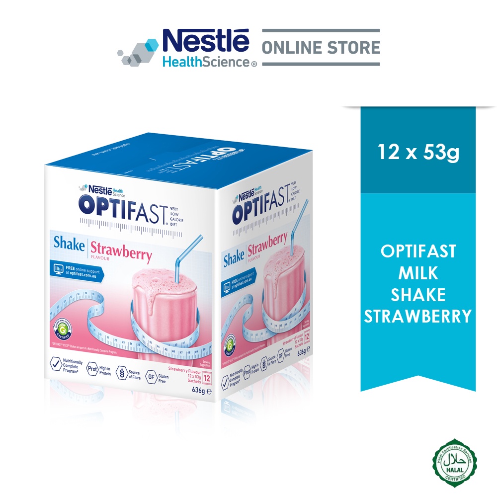 OPTIFAST VLCD Shake (12's x 53g) - Strawberry | Shopee Malaysia