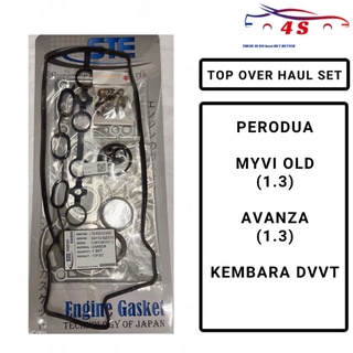Top Overhaul Gasket Set for Perodua Myvi 1.3 Old Kembara DVVT Toyota ...