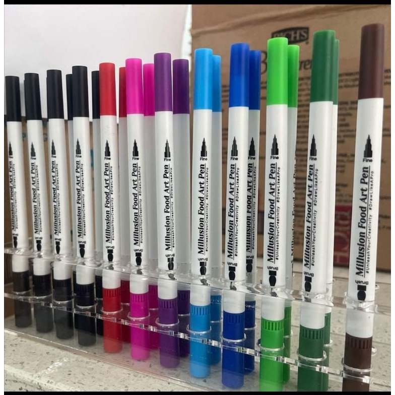 Edible Food Pen Marker Food Coloring Fondant Cake decoration | Shopee ...