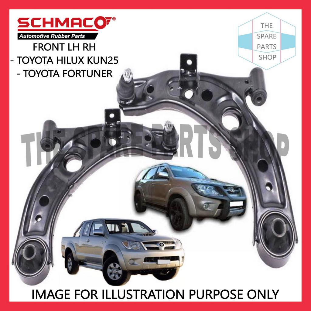 TOYOTA HILUX KUN25 FORTUNER LOWER ARM FRONT SCHMACO LEFT/RIGHT/SET (STY ...