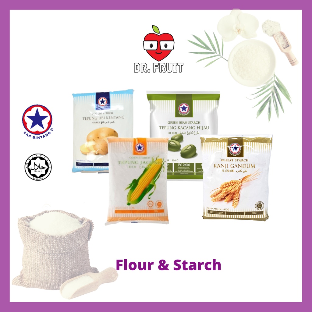 【Star】Flour 星标面粉 | Dr.fruit /Tepung /Potato/ Green Bean/ Corn/ Wheat ...