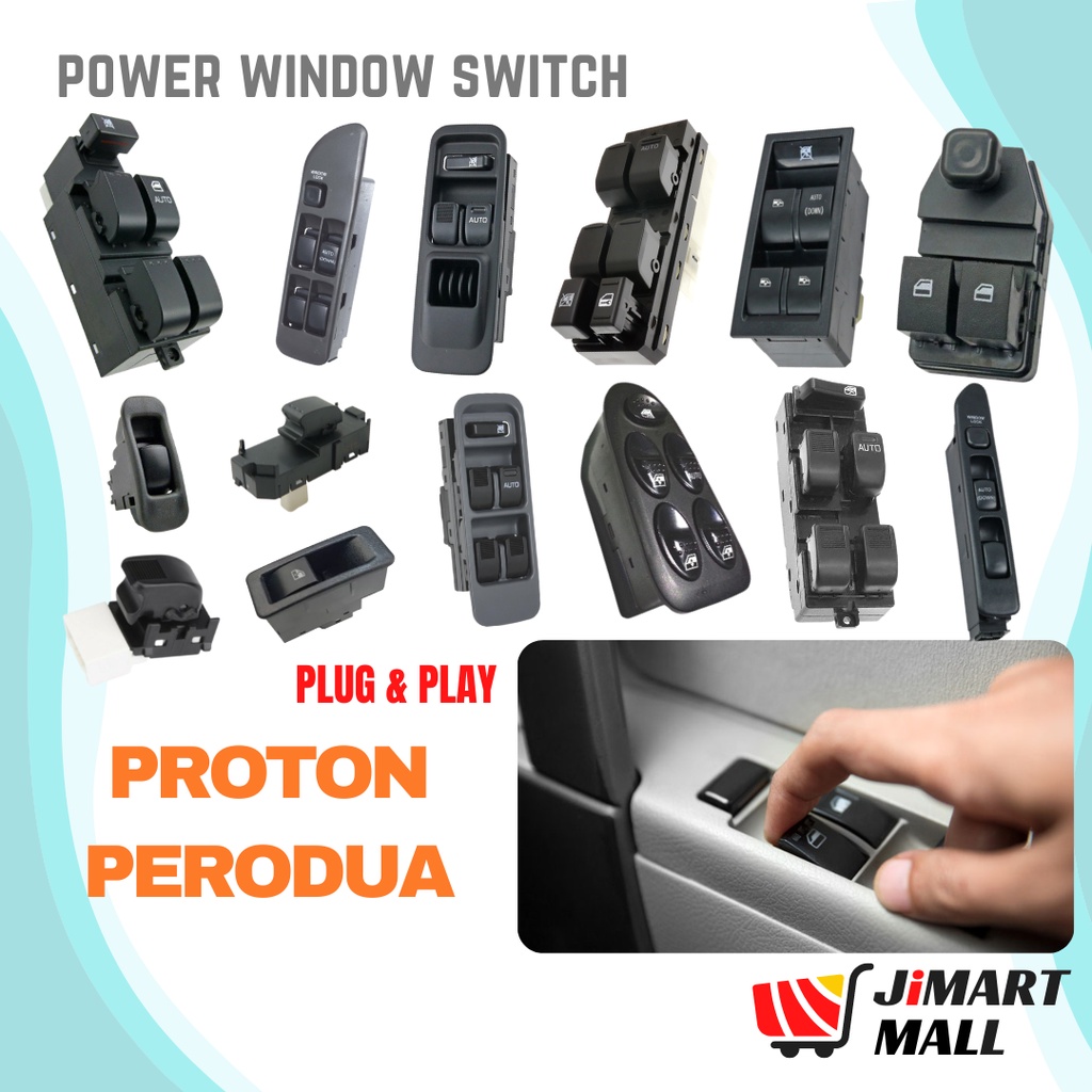 PROTON PERODUA POWER WINDOW SWITCH Main Master Auto Switch Suis Tingkap ...
