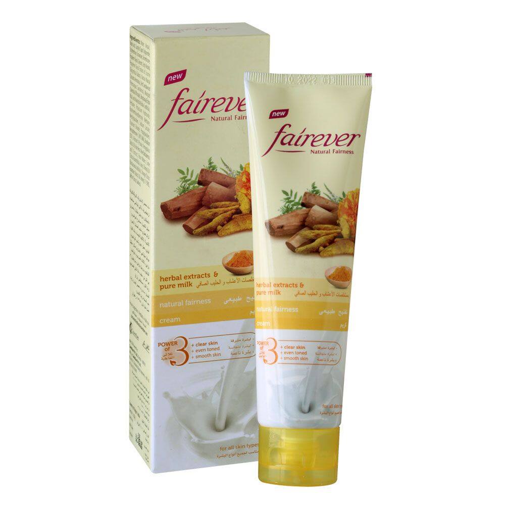 Fairever Natural Fairness Cream - Herbal Extracts & Pure Milk - 50g ...
