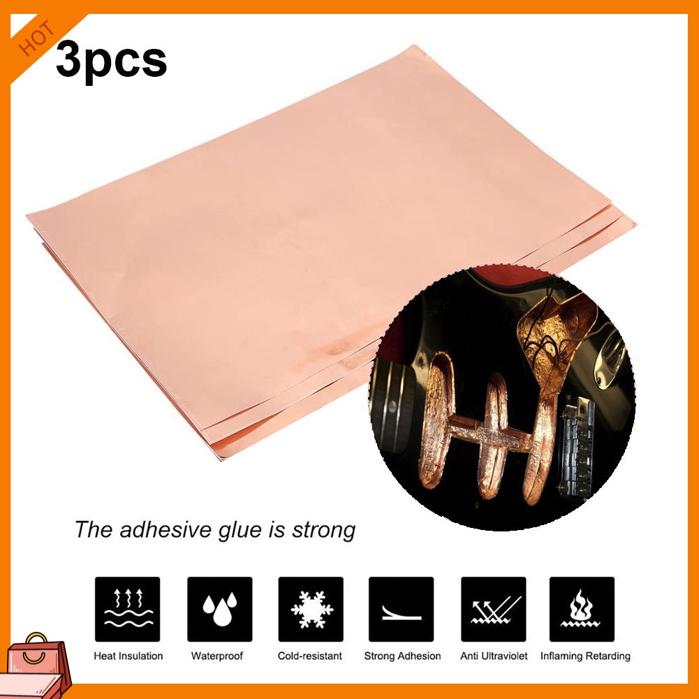 (albremen) 3Pcs Adhesive Single-Side Conductive Copper Foil Sheets for ...