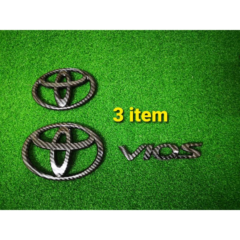 Toyota vios emblem logo carbon | Shopee Malaysia