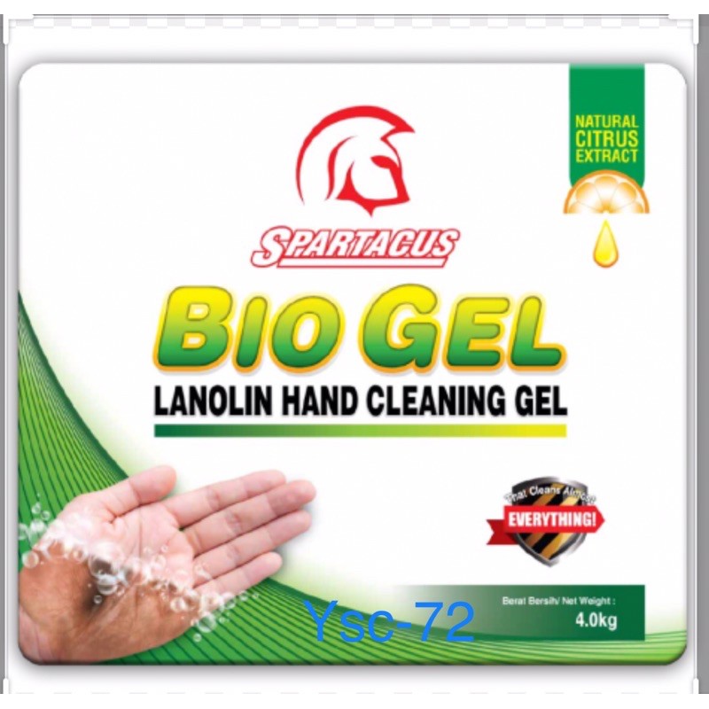 SPARTACUS BIO GEL LANOLIN HAND CLEANING GEL 500G ( 📌NOTE📌 DELIVERY TO ...
