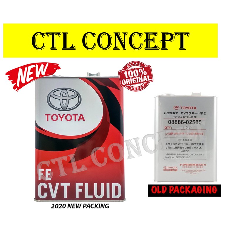 (100% Original) Toyota ATF CVT FE Auto Transmission Fluids (4L) TOYOTA ...
