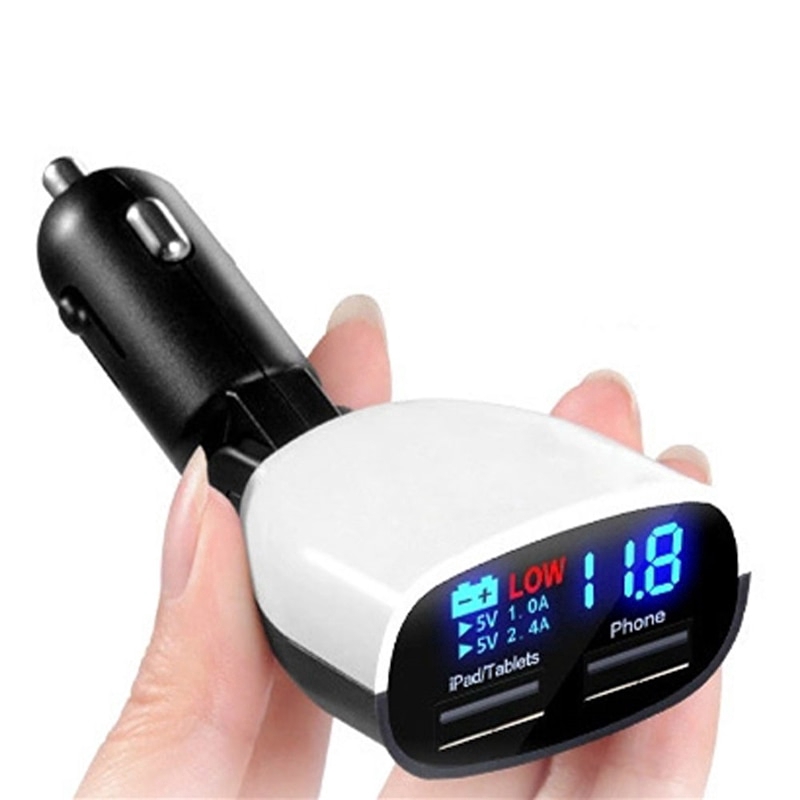 3.4A Quick Charge Fast Charging 2 Ports Dual USB Output Car Charger ...