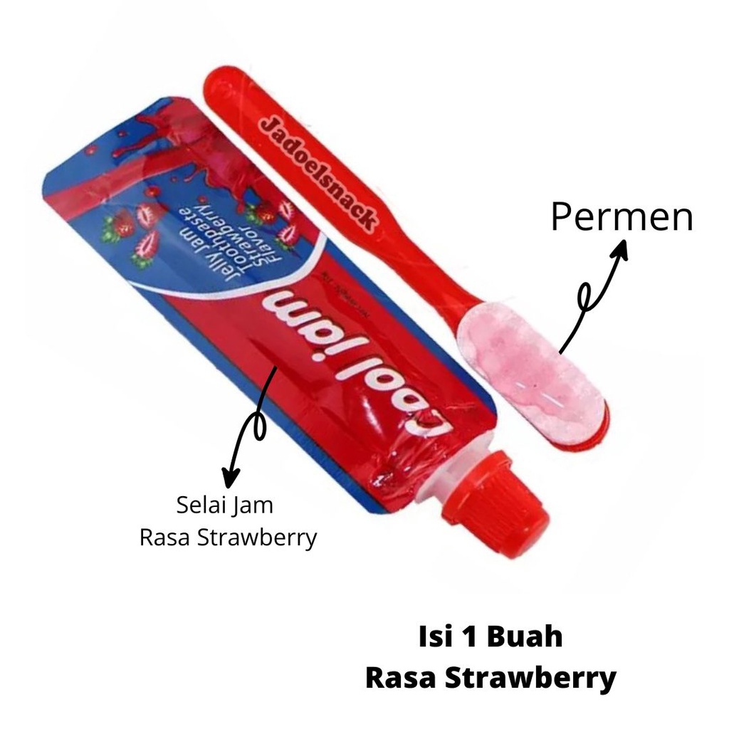 Strawberry Flavored Toothbrush Candy 1 Pack Of 1 Packs bySnack | Shopee ...